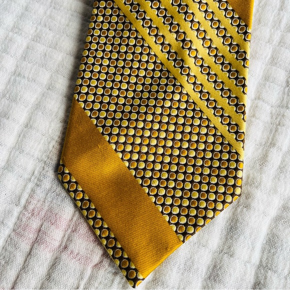 Dior | Accessories | Vintage 7s Christian Dior Polyester Goldenrod ...